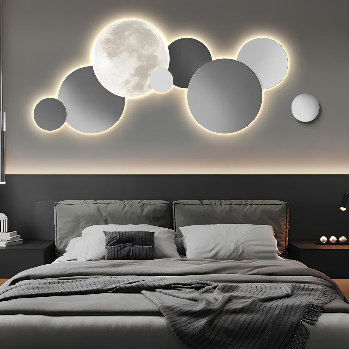 Lunar Glow Modern LED Wall Art | Premium Materials | Best Gift Choice