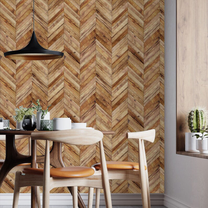 Home Triangular Mosaic Wood Wall Panel