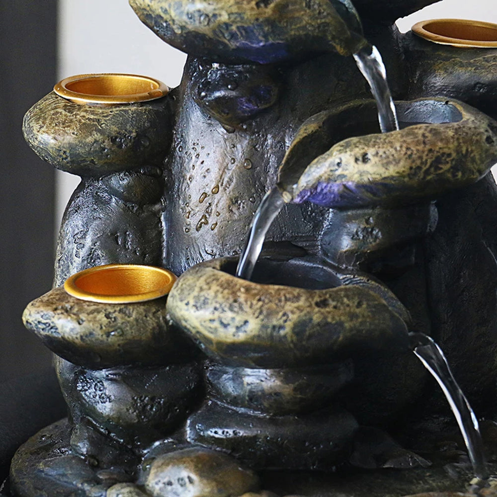 Indoor Candle Water Fountain | Premium Materials | Best Gift Choice