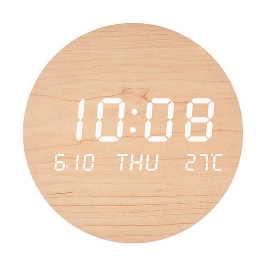 Wooden Aura LED Wall Clock | Premium Materials | Best Gift Choice