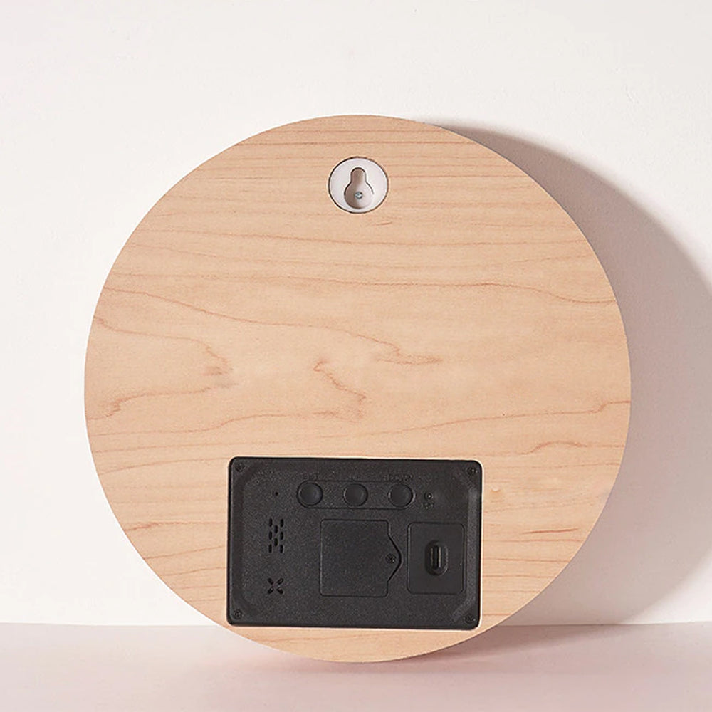 Wooden Aura LED Wall Clock | Premium Materials | Best Gift Choice