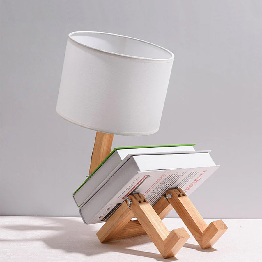 Robot Wooden Table Lamp | Premium Materials | Best Gift Choice