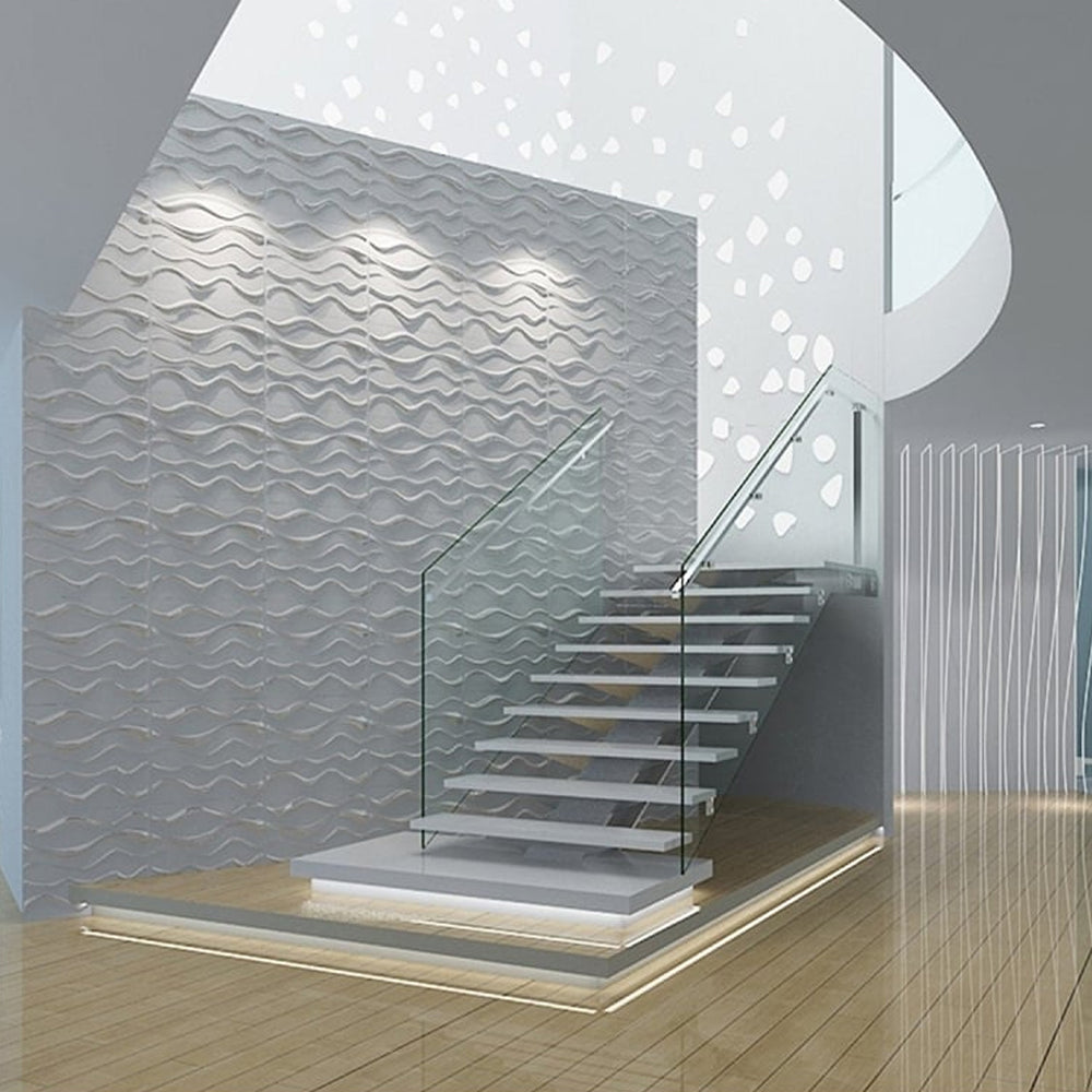Wavy 3D PVC Wall Panel | Premium Materials | Home Decor Choice